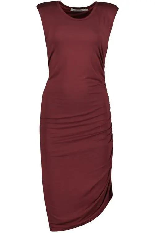 BISHOP + YOUNG Alex Side Ruched Midi Dress