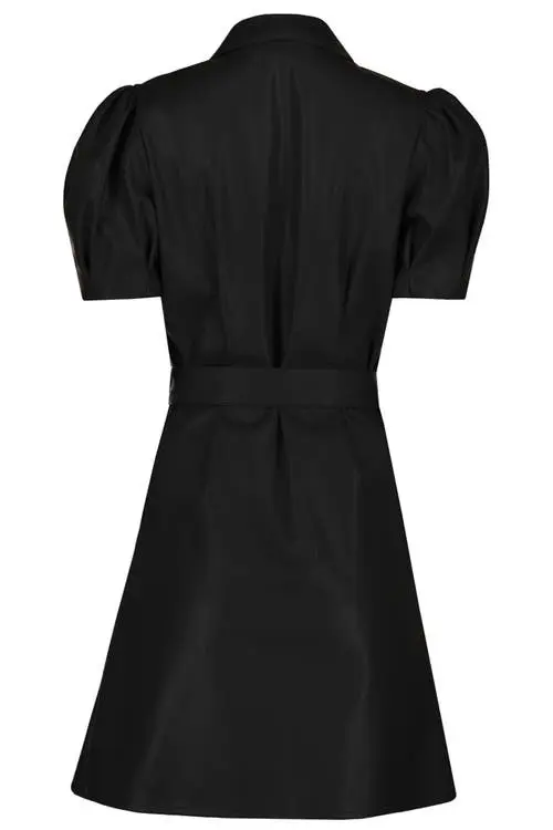 BISHOP + YOUNG Clea Leather Mini Dress - Black