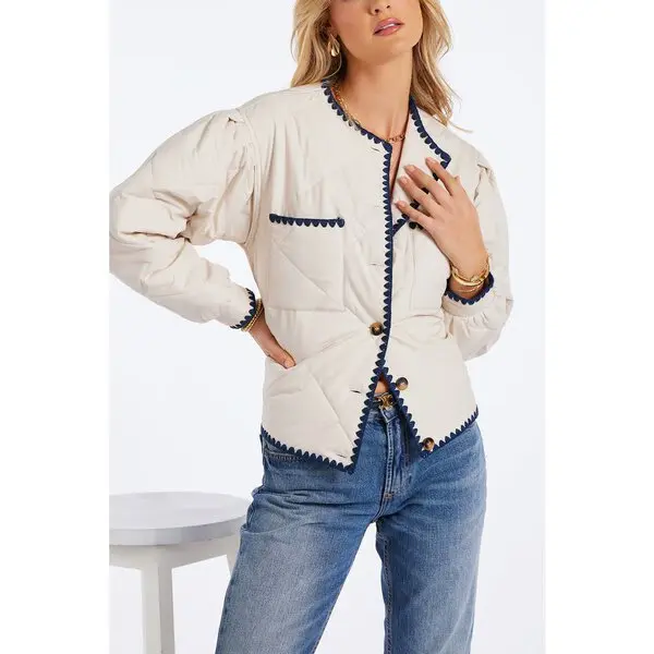 BISHOP + YOUNG Brooklyn Whipstitch Quilted Jacket