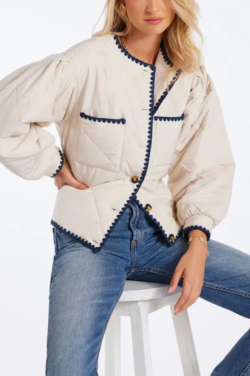 BISHOP + YOUNG Brooklyn Whipstitch Quilted Jacket