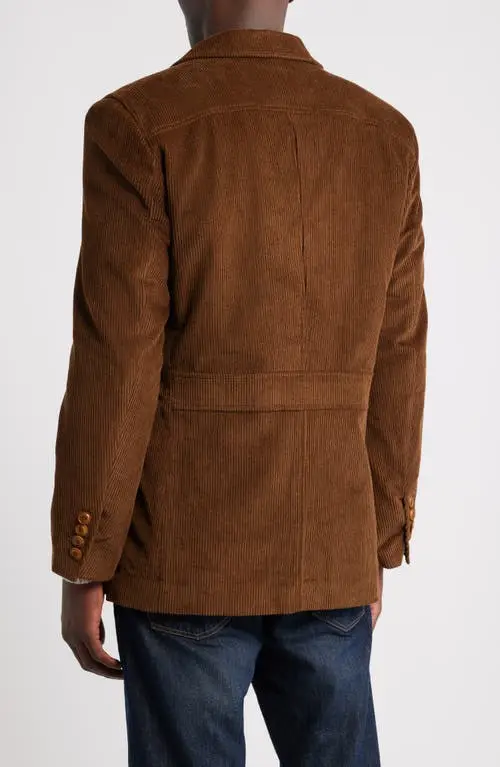 SCHOTT Corduroy Blazer - Brown