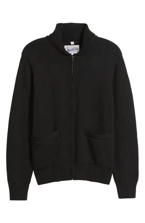 SCHOTT Cotton Zip Cardigan
