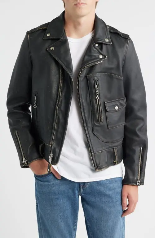 SCHOTT Perfecto Vandals Leather Biker Jacket - Black