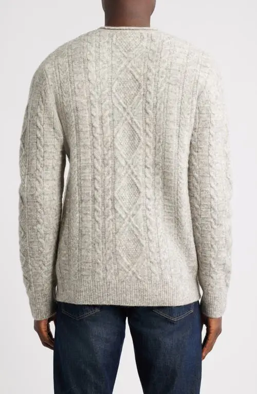 SCHOTT Tri-blend Fisherman Sweater - Cloud Grey