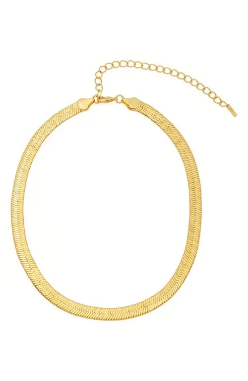 ST. MORAN Herringbone Chain Necklace - Gold