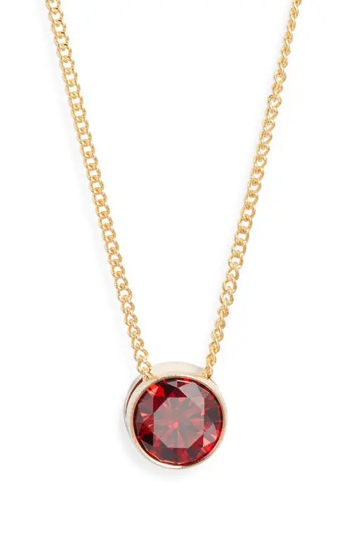 SET & STONES Birthstone Pendant Necklace - Gold/january