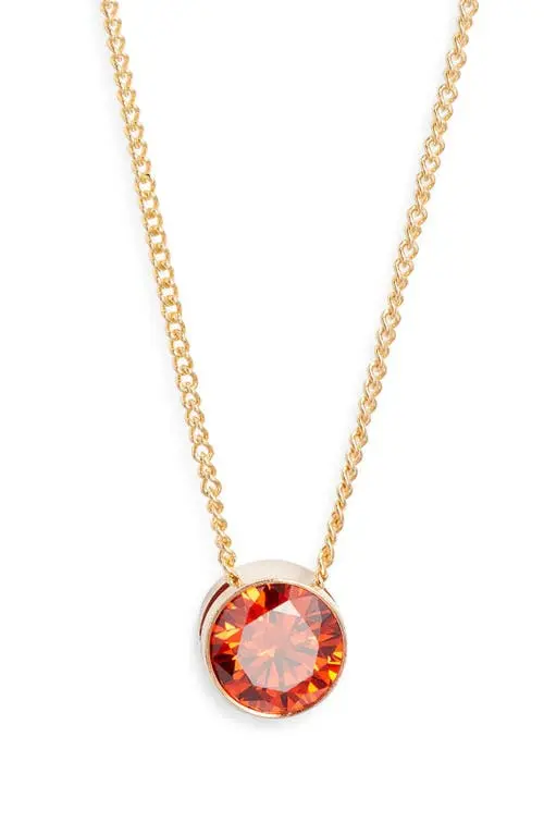 SET & STONES Birthstone Pendant Necklace - Gold/july