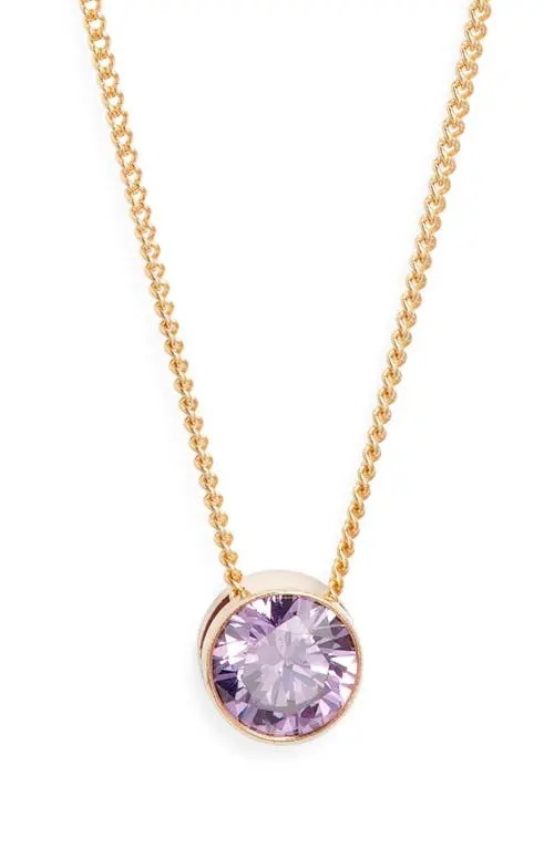 SET & STONES Birthstone Pendant Necklace - Gold/june
