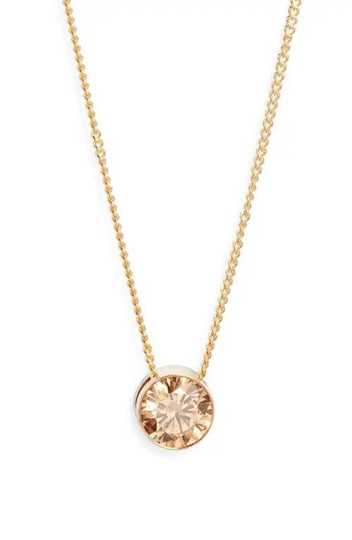 SET & STONES Birthstone Pendant Necklace - Gold/november