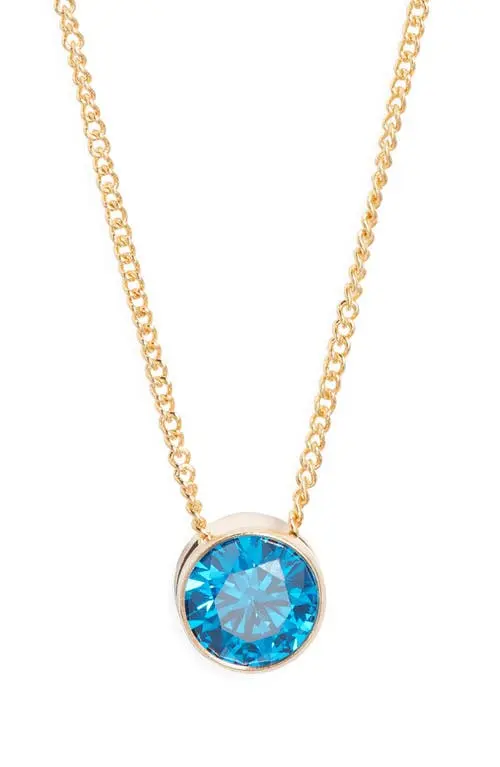SET & STONES Birthstone Pendant Necklace - Gold/september