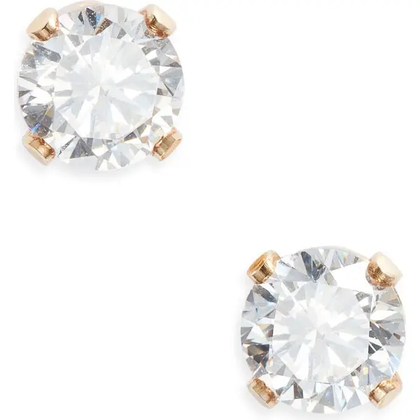 SET & STONES Birthstone Stud Earrings - Gold/april