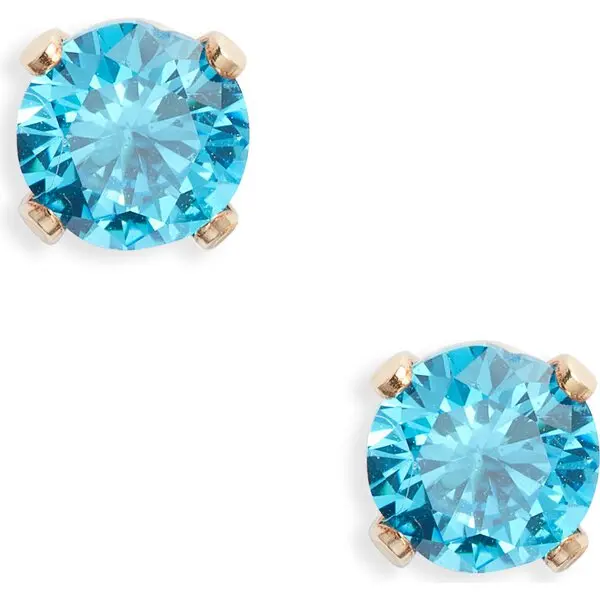 SET & STONES Birthstone Stud Earrings - Gold/december