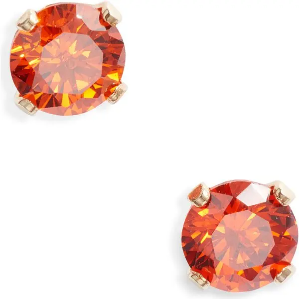 SET & STONES Birthstone Stud Earrings - Gold/july