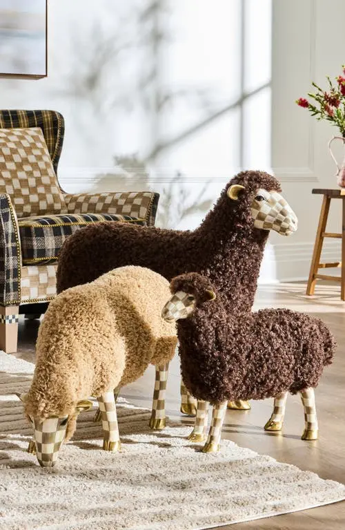 MACKENZIE-CHILDS Large Bouclé Sheep