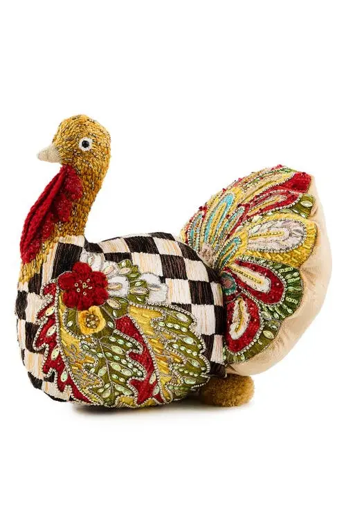 MACKENZIE-CHILDS Aurora Turkey Shaped Pillow