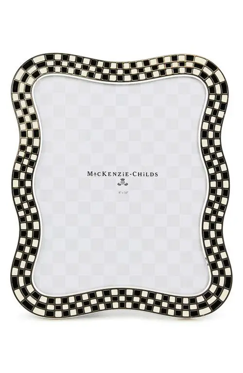 MACKENZIE-CHILDS Wavy Check 8 X 10-inch Picture Frame - Black