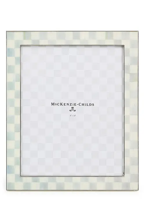 MACKENZIE-CHILDS Check Silver Plate 8 X 10-inch Picture Frame - Sterling
