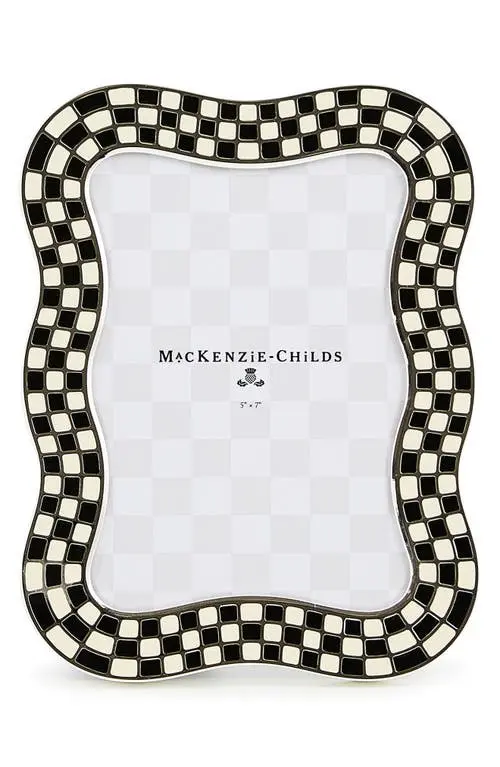 MACKENZIE-CHILDS Wavy Check 5 X 7-inch Picture Frame - Black