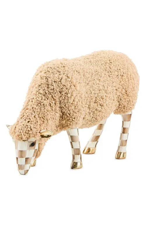 MACKENZIE-CHILDS Latte Small Sheep Figurine - Beige