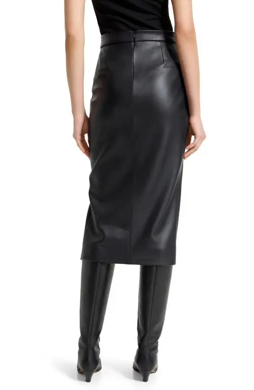 MARCELLA Carly Faux Leather Pencil Skirt