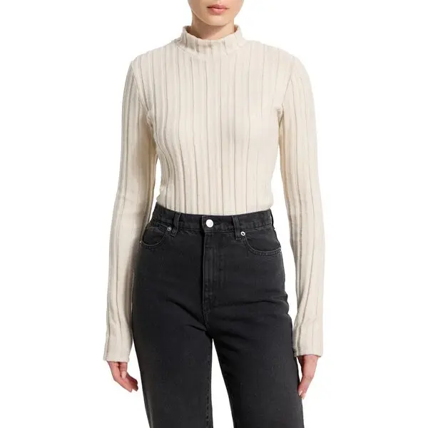 MARCELLA Samia Mock Neck Knit Top