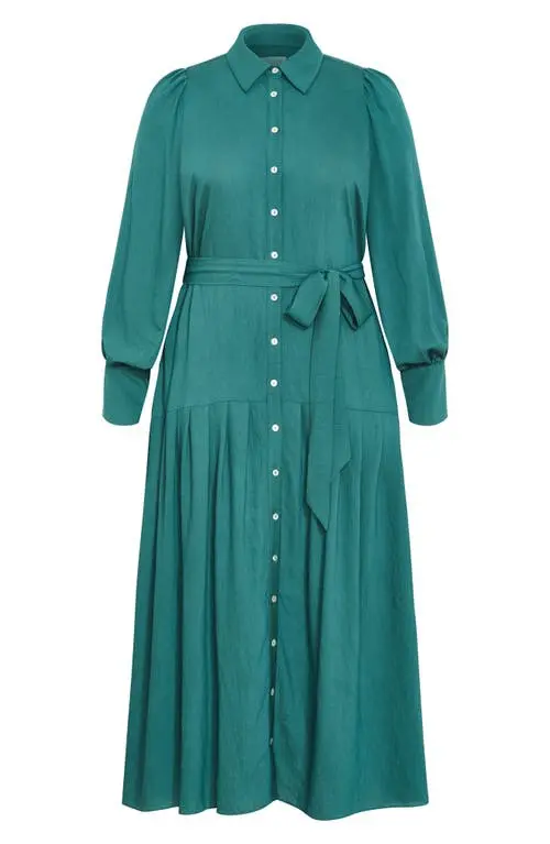 City Chic Romie Button-up Shirtdress