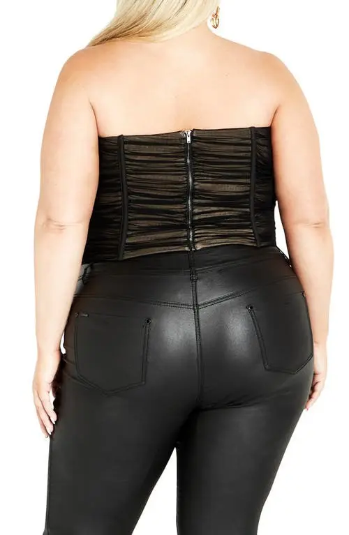 City Chic Strapless Corset Top