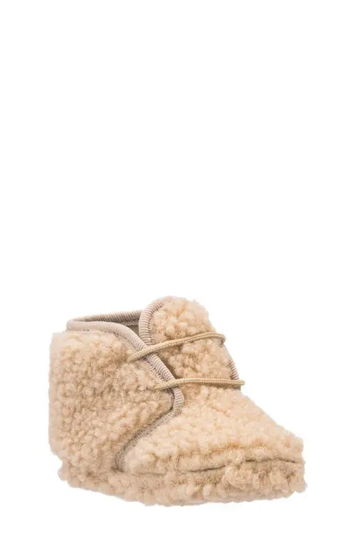 ELEPHANTITO Faux Shearling Bootie - Beige