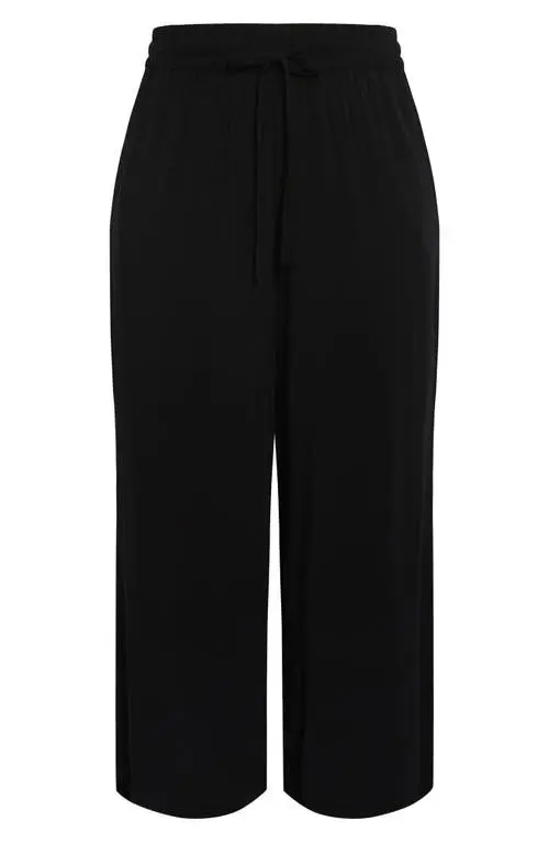 City Chic Nova Wide-leg Drawstring Ankle Pants