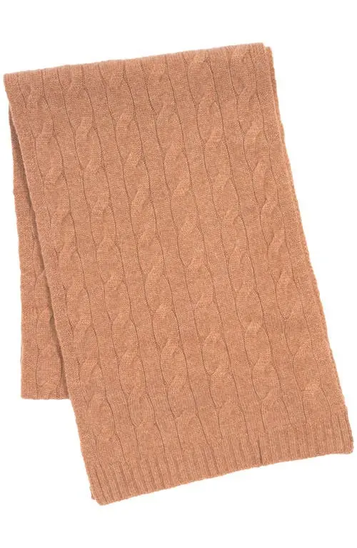 Polo Ralph Lauren Cashmere Cable Scarf - Collection Camel