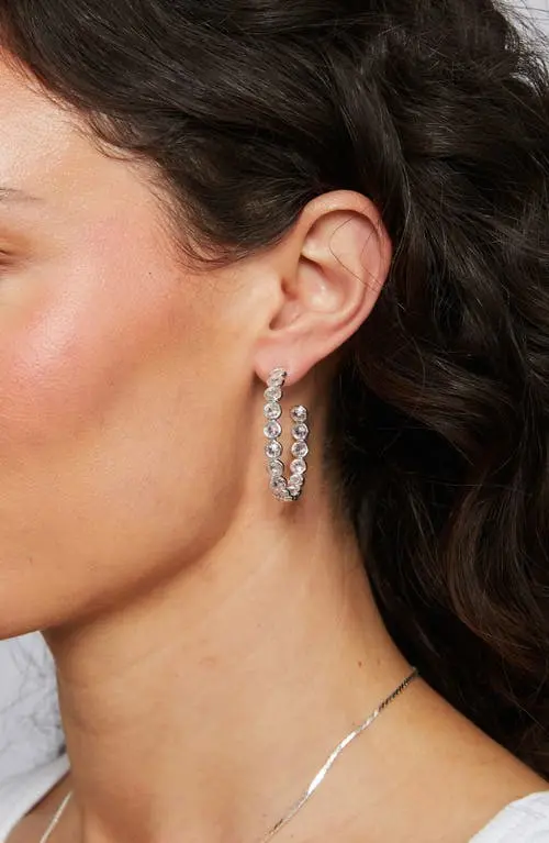 MIRANDA FRYE Lynda Hoop Earrings - Silver