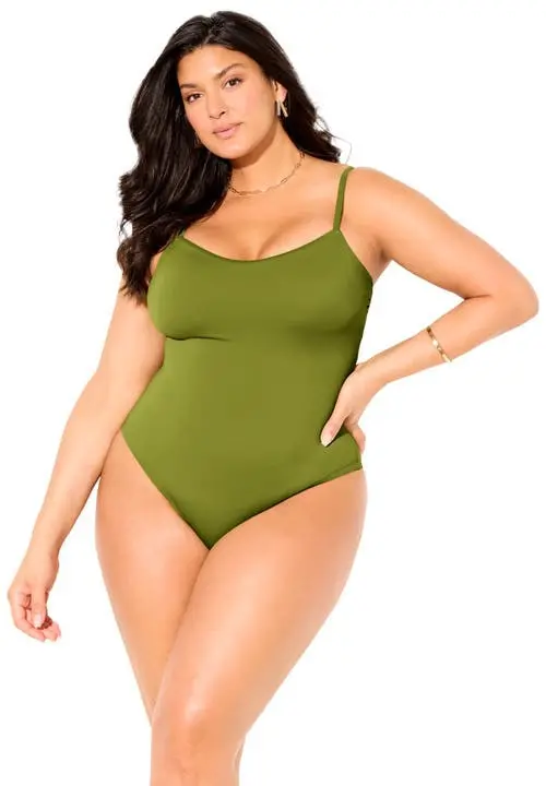 SWIMSUITS FOR ALL Tank One-piece Swimsuit - Avocados