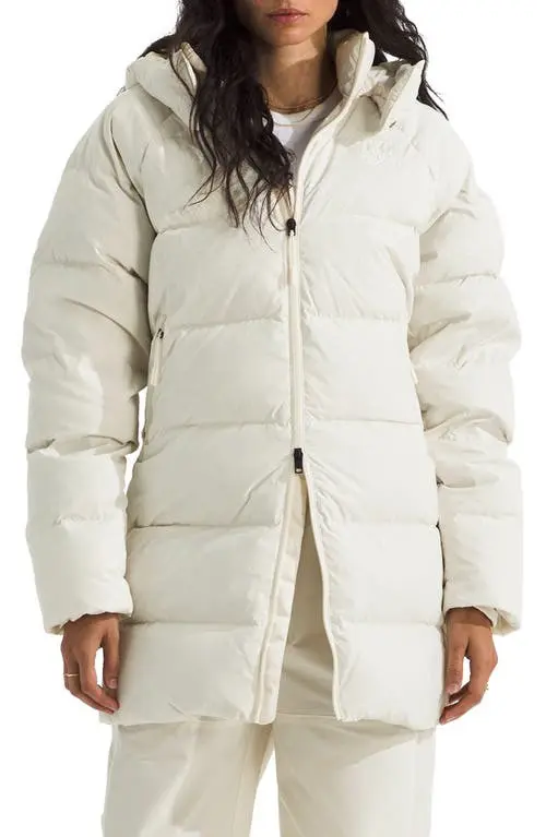 The North Face Hydrenalite™ City 600 Fill Power Down Hooded Parka - White Dune