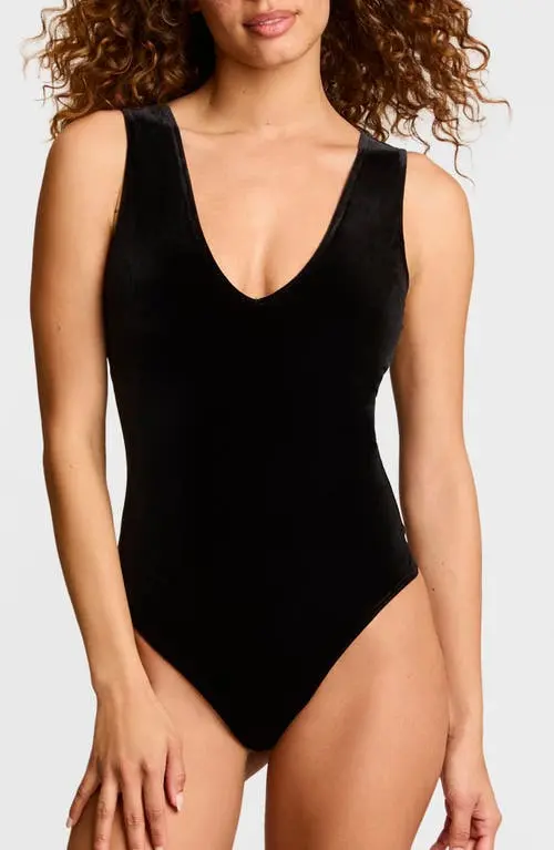 Commando Velvet Deep V-neck Bodysuit