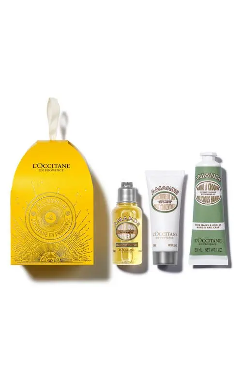 L'OCCITANE Almond Skin Care Ornament Set $25 Value - No Color