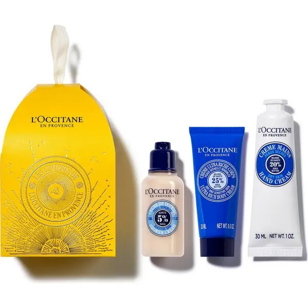 L'OCCITANE Shea Butter Skin Care Ornament Set $23 Value - No Color