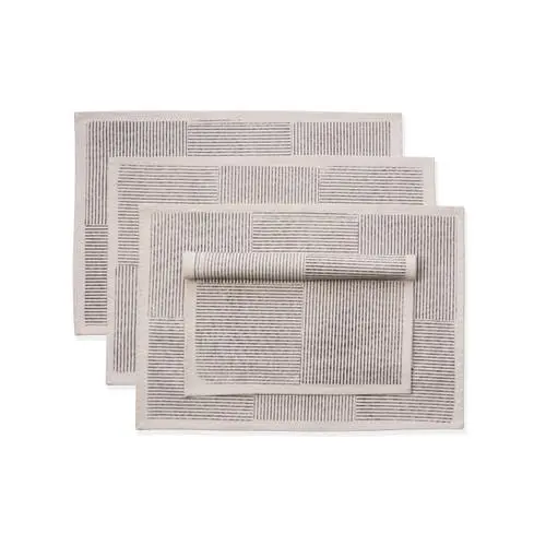 SUSTAINABLE THREADS Villa Placematsset Of 4 - Stripe