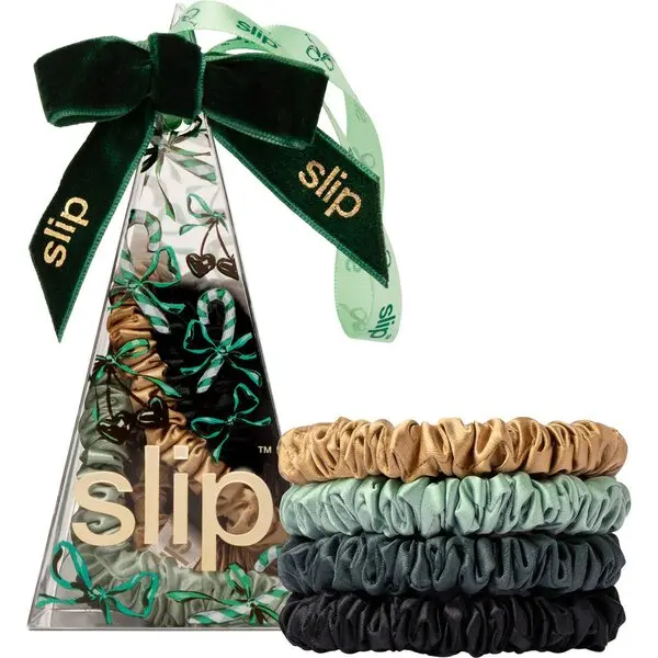 Slip Pure Silk 4-pack Skinny Scrunchie Ornament - Sweetie Pie