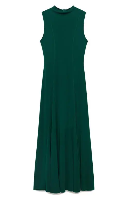 Mango Godet Sleeveless Midi Dress