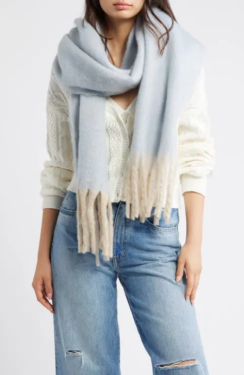 Free People Winter Chill Blanket Scarf - Blue