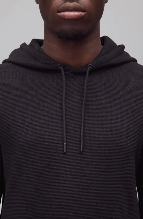 Reigning Champ Lightweight Waffle Stitch Hoodie - Black