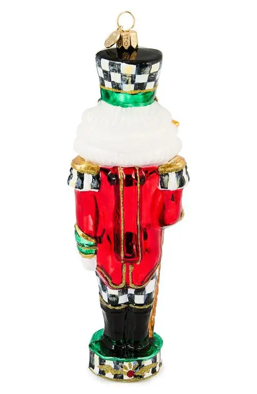 MACKENZIE-CHILDS Classic Nutcracker Glass Ornament