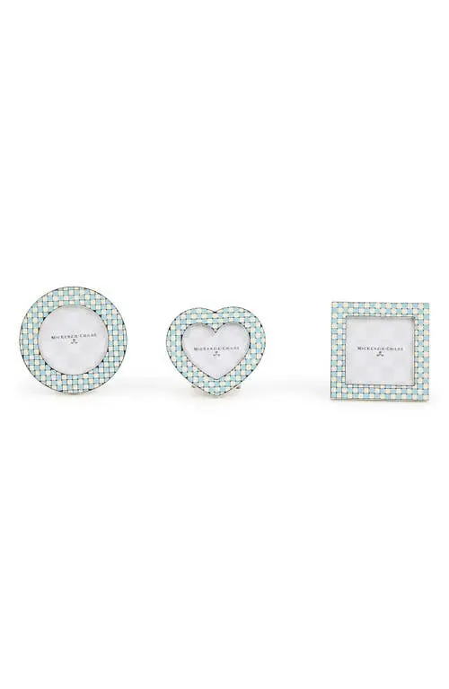 MACKENZIE-CHILDS Set Of Three Celebrate Baby Assorted Frames - Blue