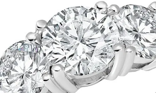 CRISLU Classic Three Stone Cubic Zirconia Ring