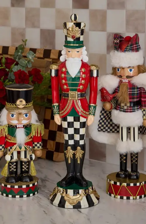 MACKENZIE-CHILDS Classic Resin Nutcracker.