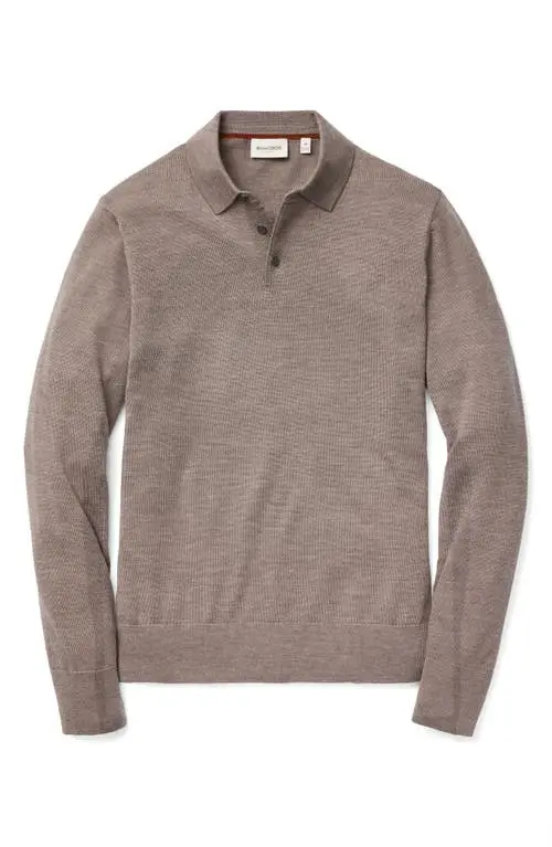 Bonobos Long Sleeve Merino Wool Polo Sweater
