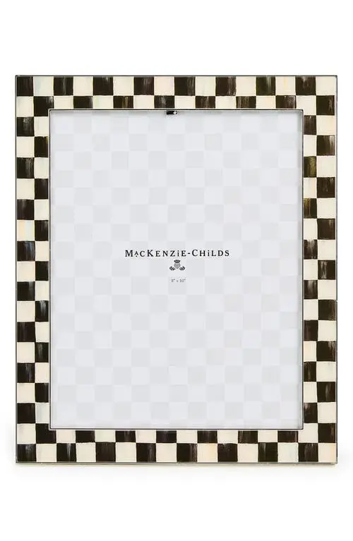 MACKENZIE-CHILDS Check Silver Plate 8 X 10-inch Picture Frame - Courtly