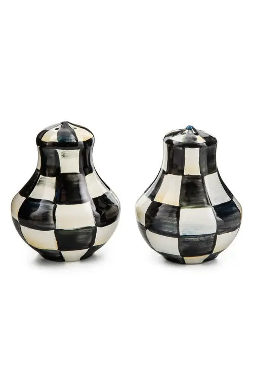 MACKENZIE-CHILDS Check Salt & Pepper Shaker Set - Courtly