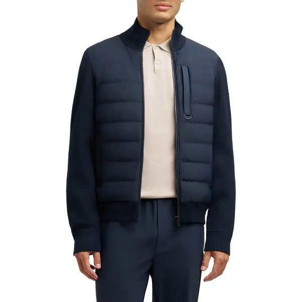 Moose Knuckles Kamet Hybrid Down Jacket - Navy/navy
