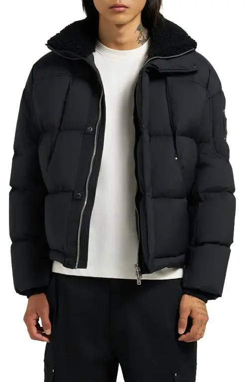 Moose Knuckles Everest Fleece Collar Down Puffer Jacket